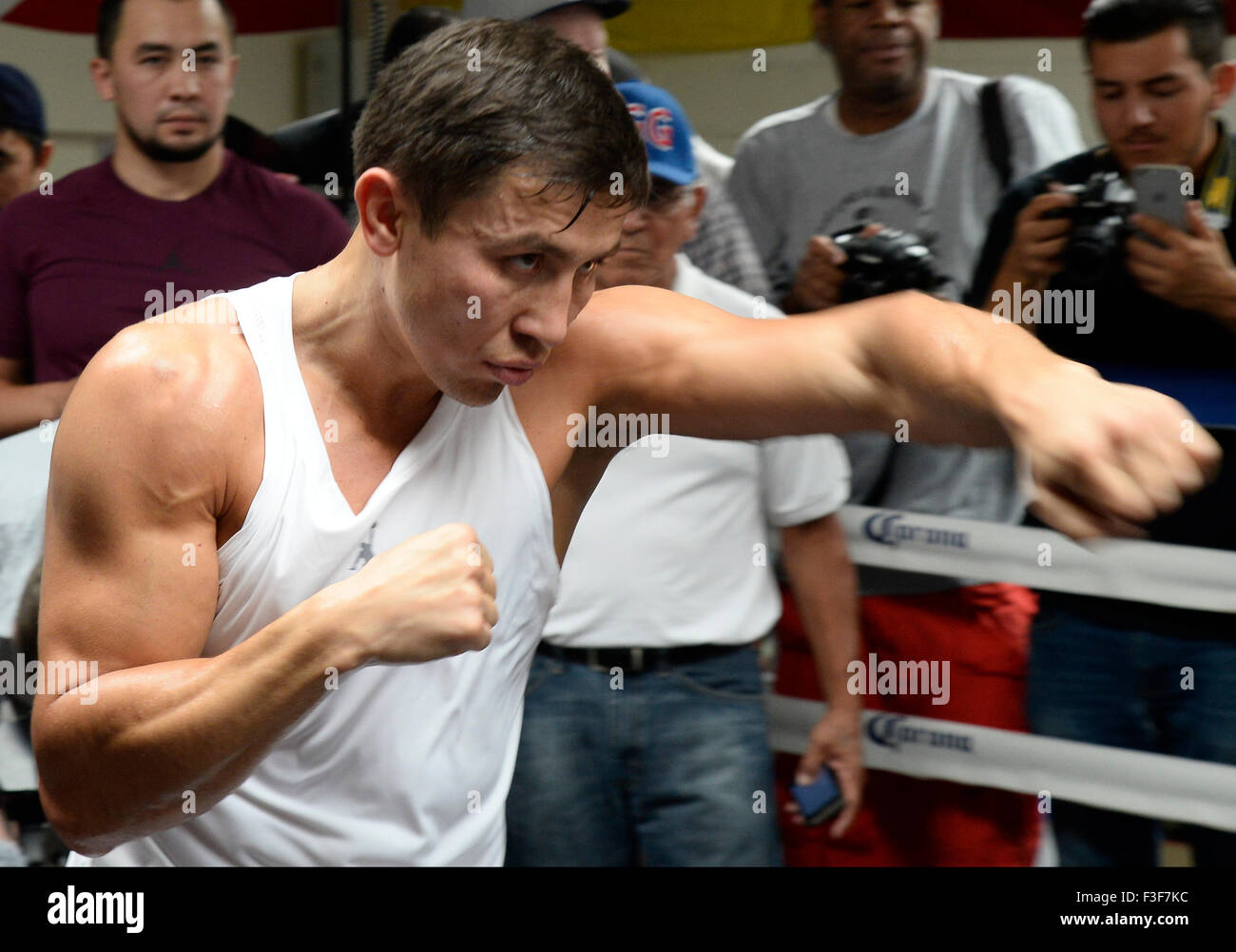 Oct 6, 2015. Santa Monica California/U.S. Boxing Superstar and WBA, IBO ...