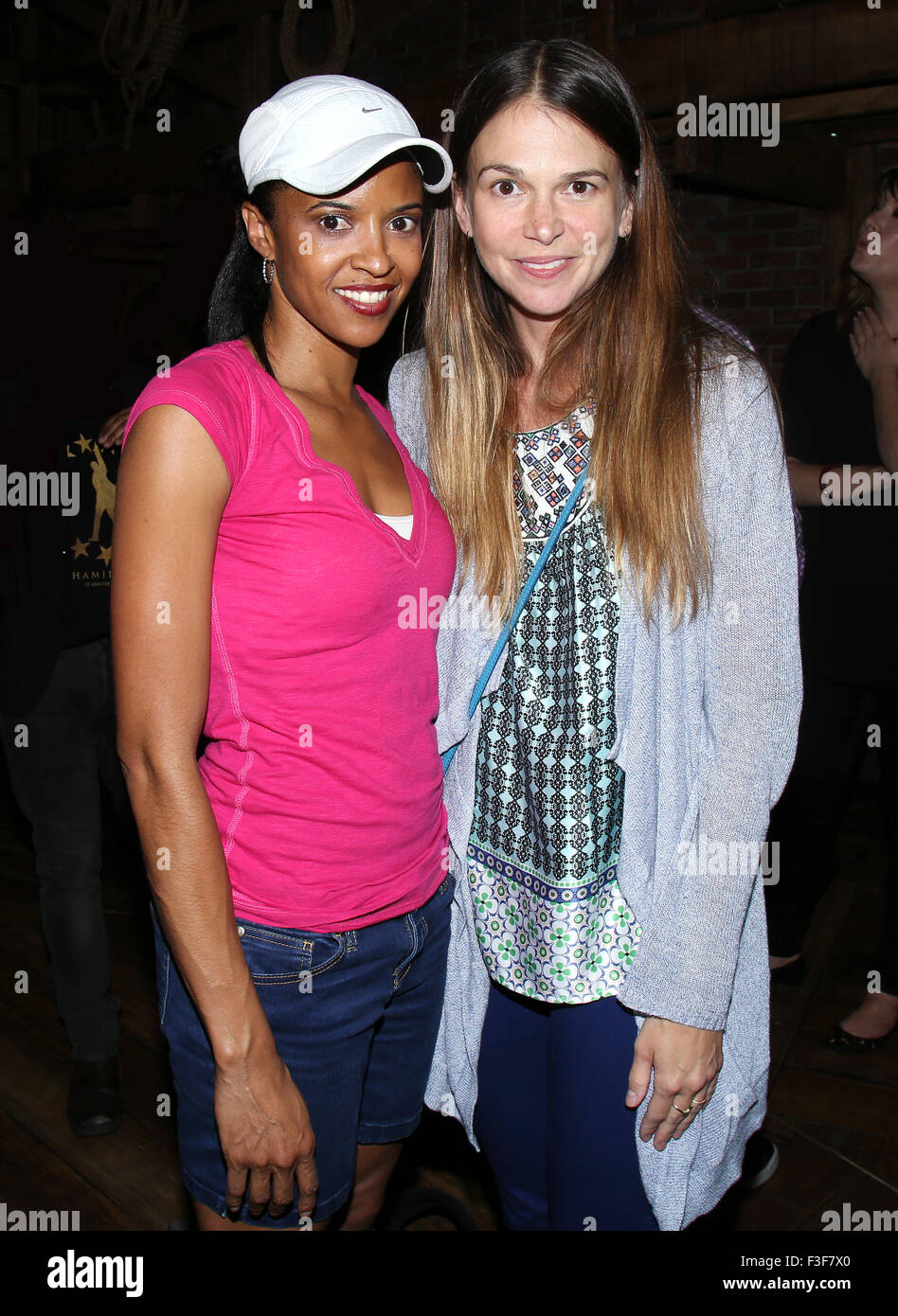 Celebrities visit the cast of the Broadway musical 'Hamilton' backstage ...