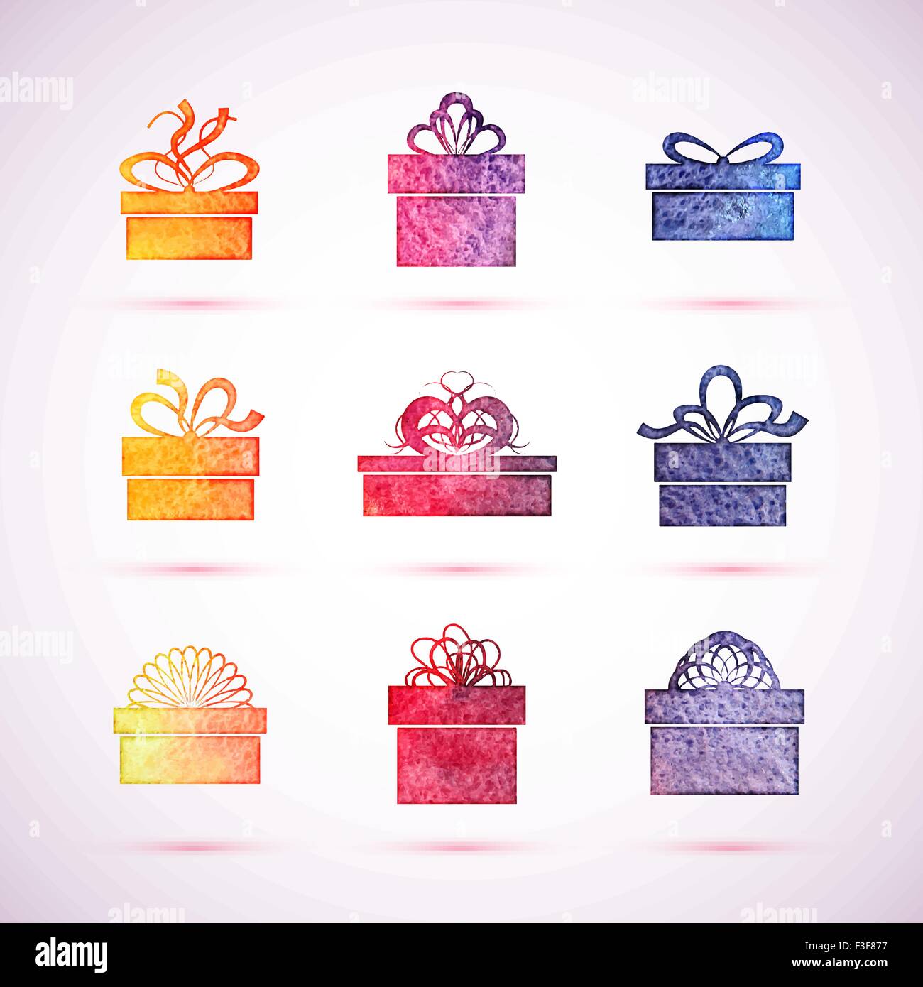 Vector gift box icons Stock Vector Image & Art - Alamy