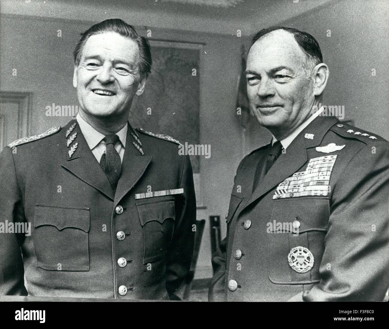 The Commander of the USA Armed Forces in Sweden. 24th Feb, 1958. Photo ...