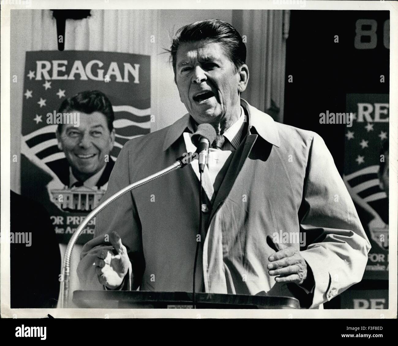 1981 - Ronald Reagan campaigning for the Presidency. © Keystone ...