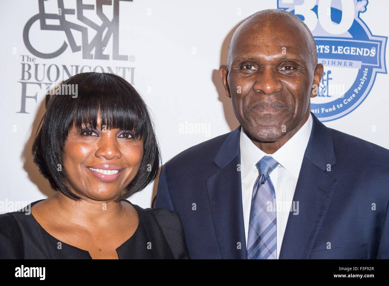 New York, NY, USA. 6th Oct, 2015. Maribel Carson, Harry Carson at ...