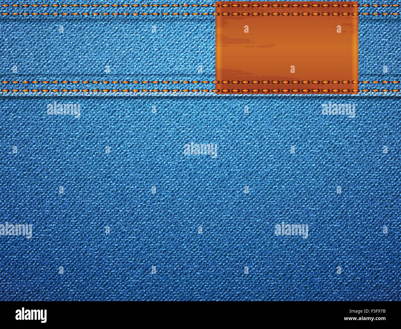 Blue denim texture background. Vector illustration Stock Vector Image ...