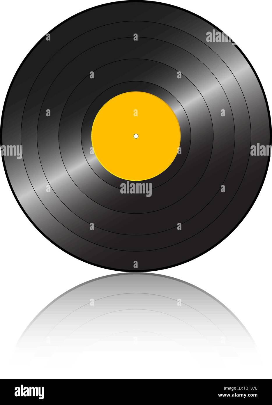 Gramophone record on a white background. Vector illustration Stock ...