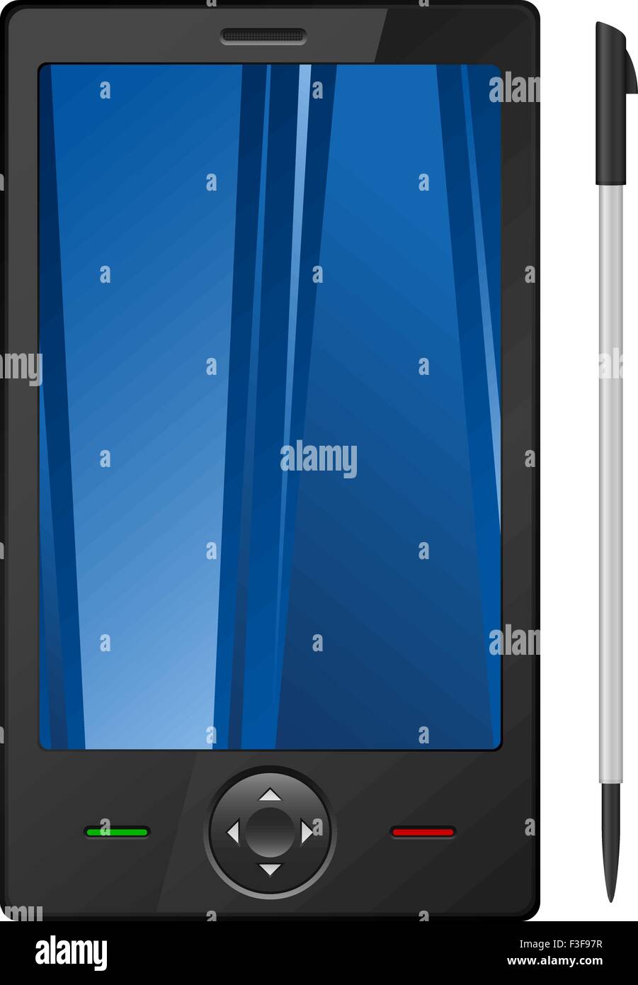 PDA isolated on a white background. Vector illustration Stock Vector ...