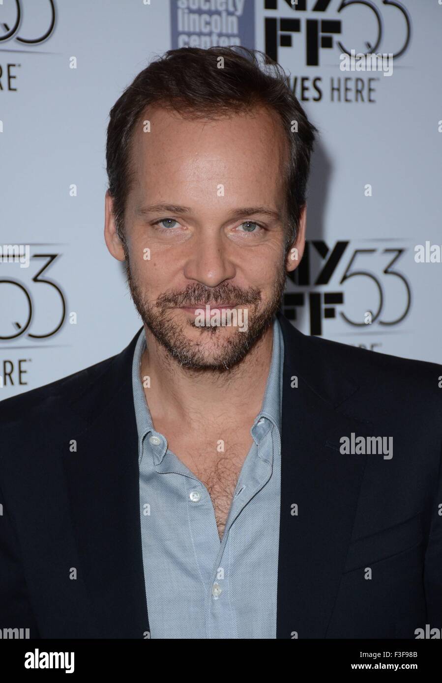 New York, NY, USA. 6th Oct, 2015. Peter Sarsgaard at arrivals for ...
