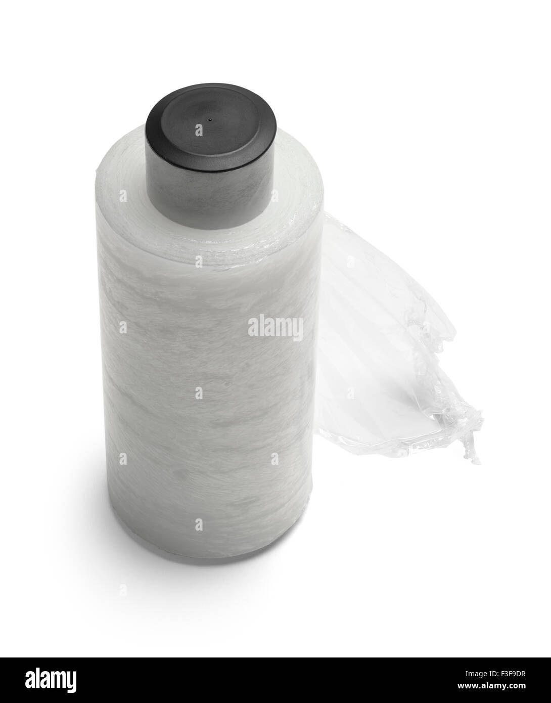 Plastic Packing Wrap Film Isolated on White Background Stock Photo - Alamy
