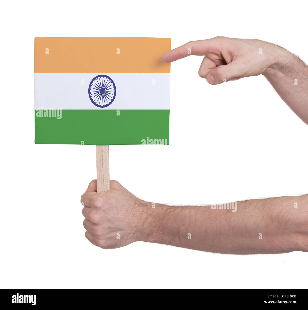 Indian man holding flag hi-res stock photography and images - Alamy