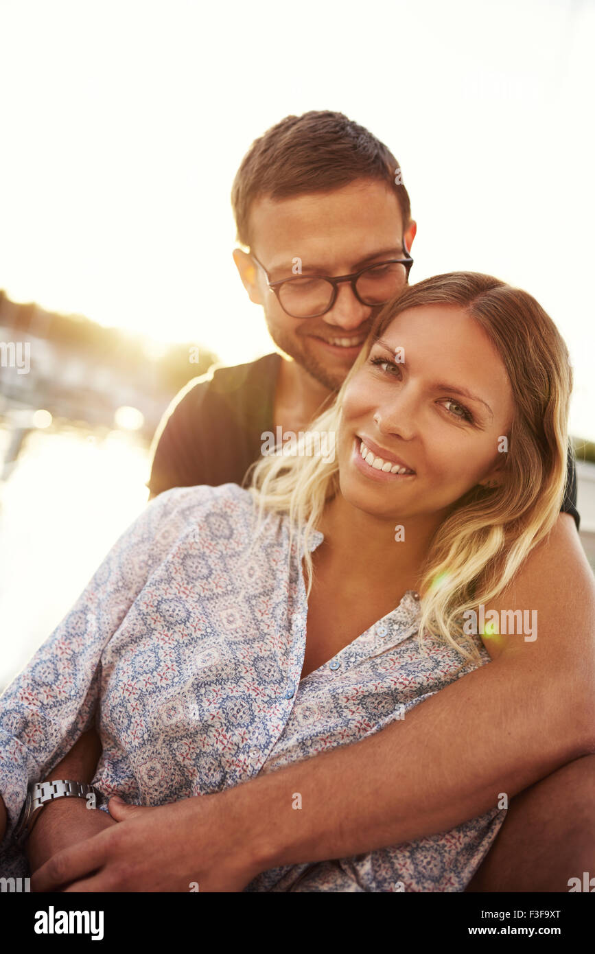 Man and woman nuzzling hi-res stock photography and images - Alamy