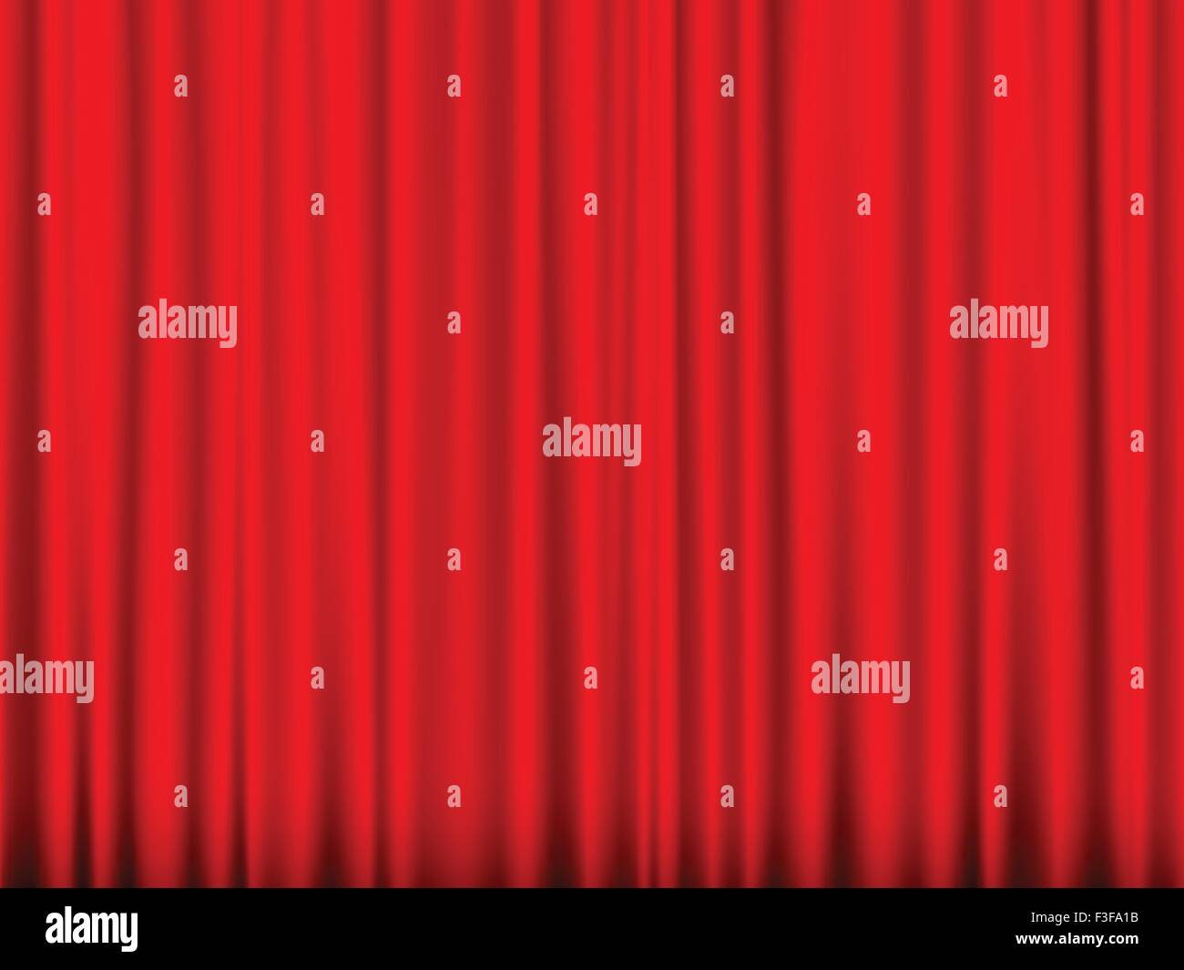 Close view of a red curtain. Vector illustration Stock Vector Image ...