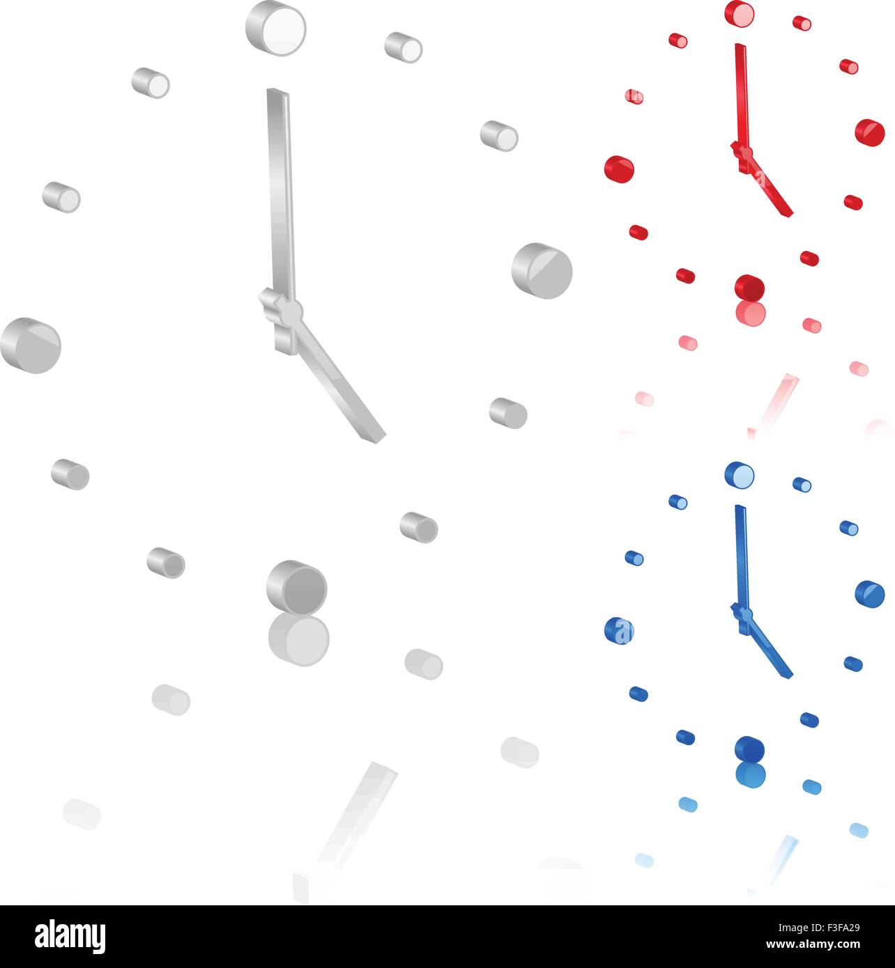 3D clock symbol. Vector illustration Stock Vector Image & Art - Alamy