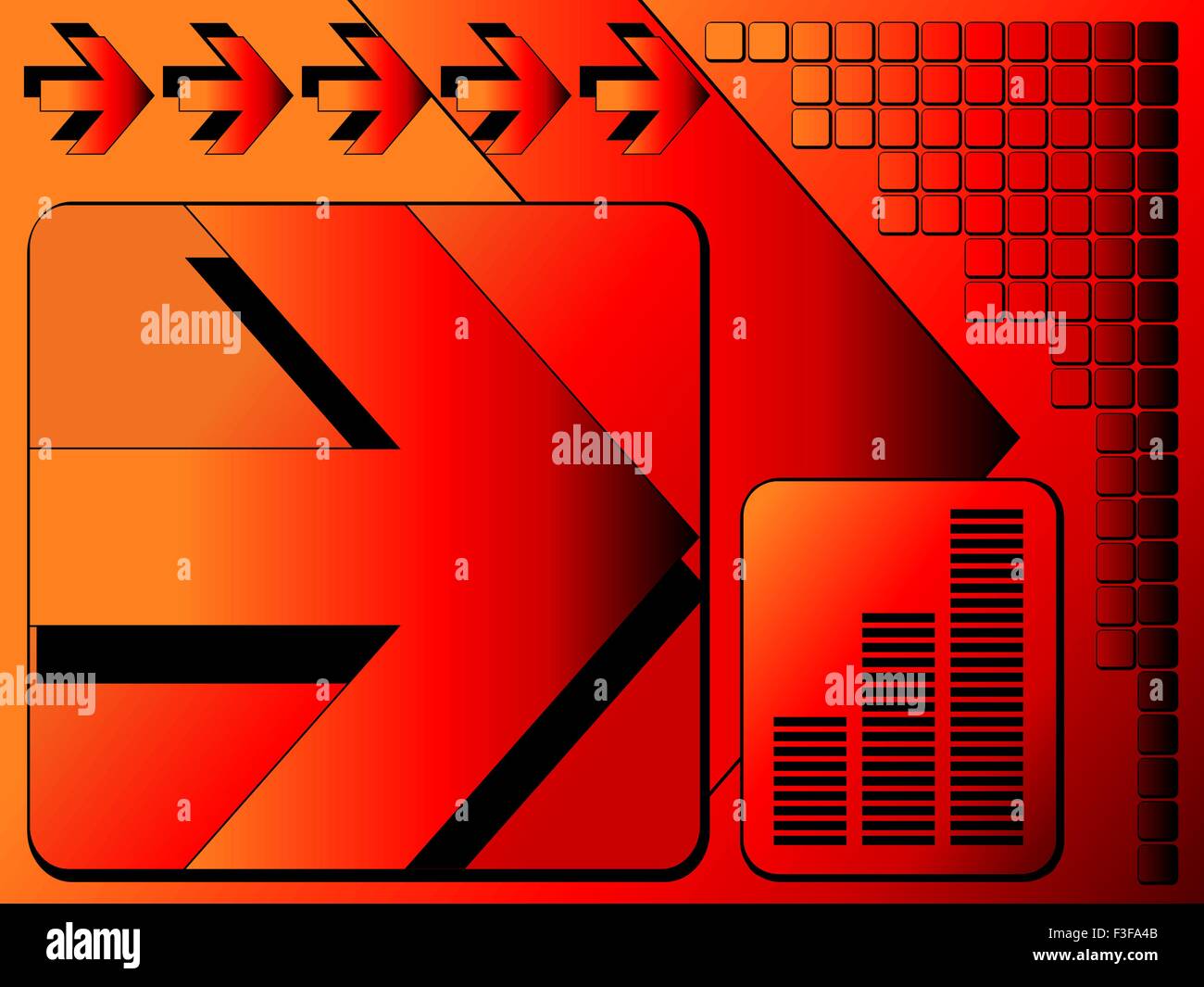 Abstract background with arrows and rectangular. Vector illustration ...