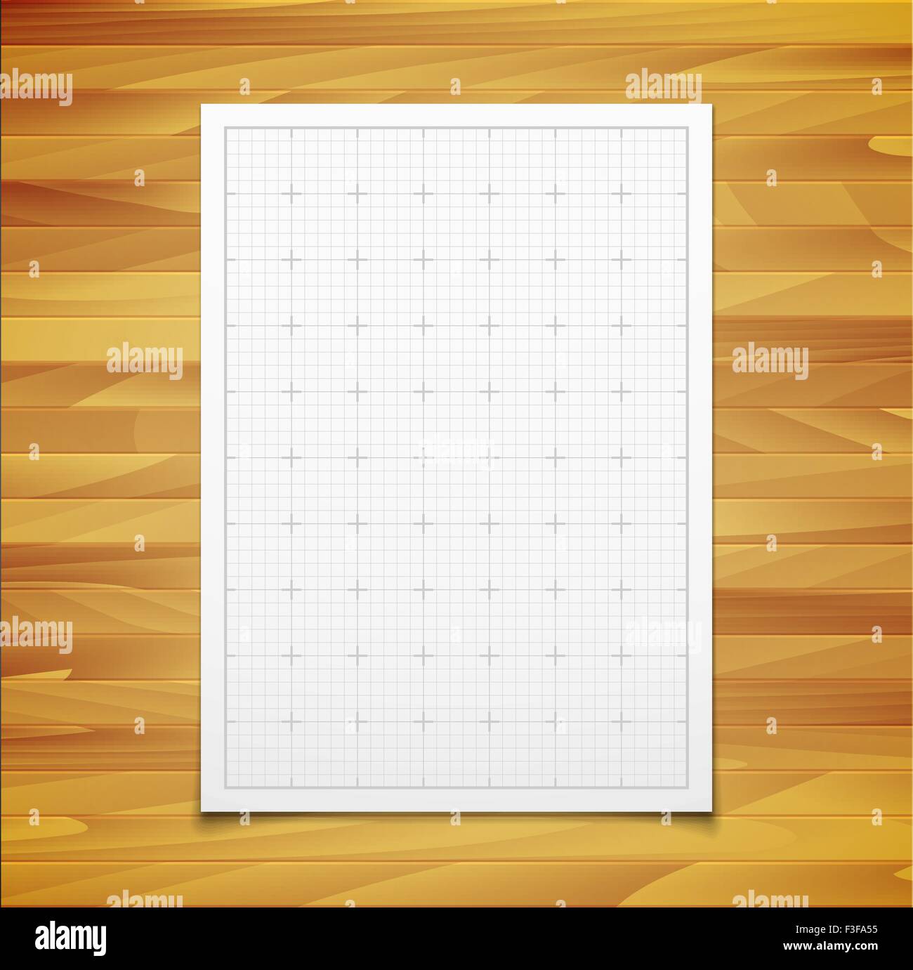 White isolated square grid with shadow isolated on wood texture Stock ...