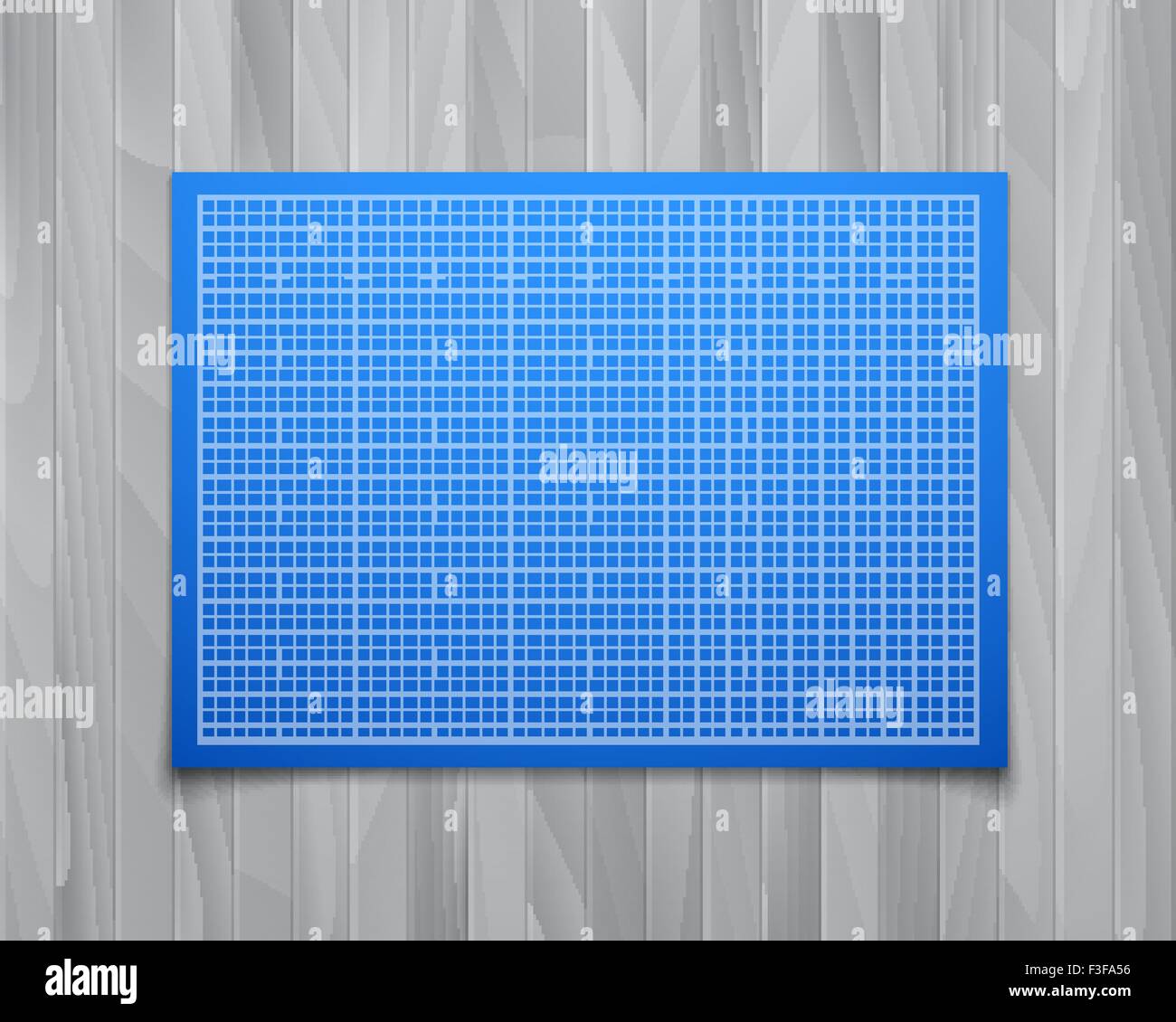 Blue isolated square grid with shadow isolated on wood texture Stock ...