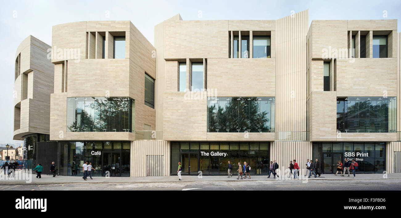 Limestone facade viewed from Stockwell Street. Greenwich School of ...