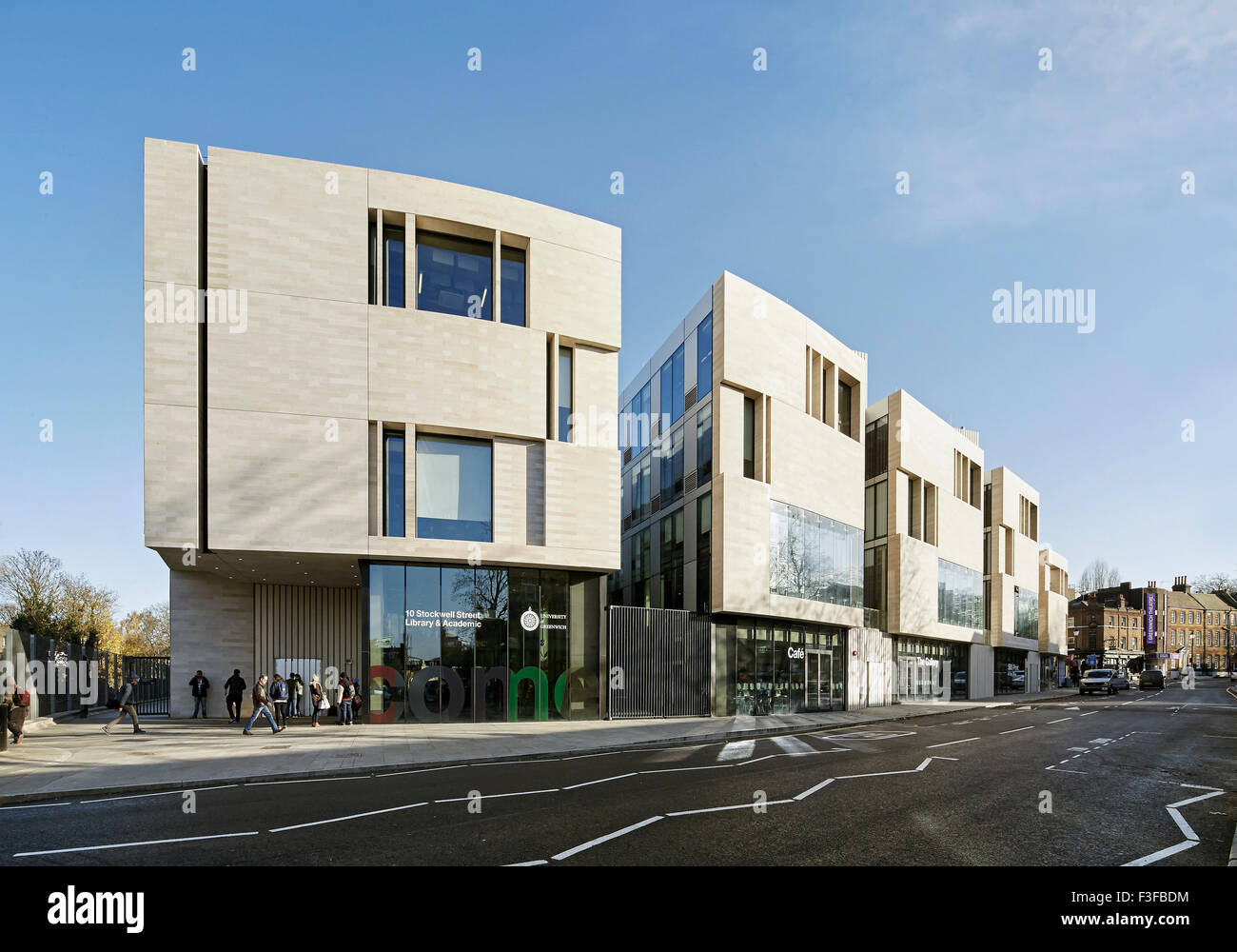 Oblique elevation from Stockwell Street. Greenwich School of ...
