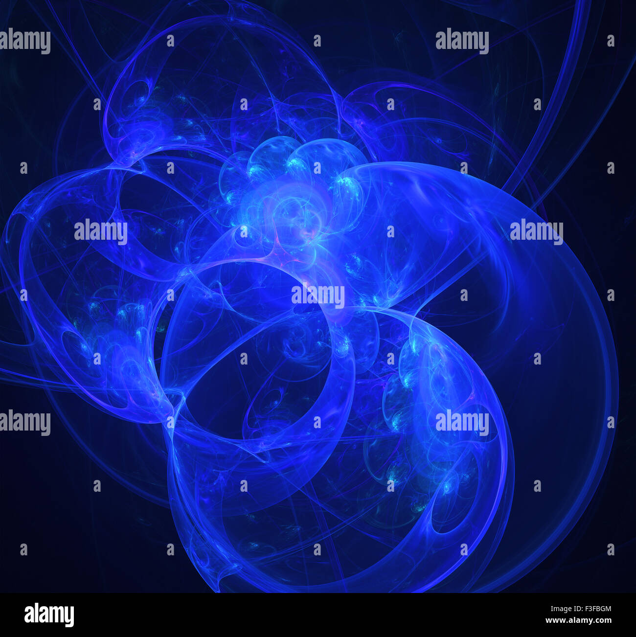 Computer rendered 3d abstract fractal illustration background for ...