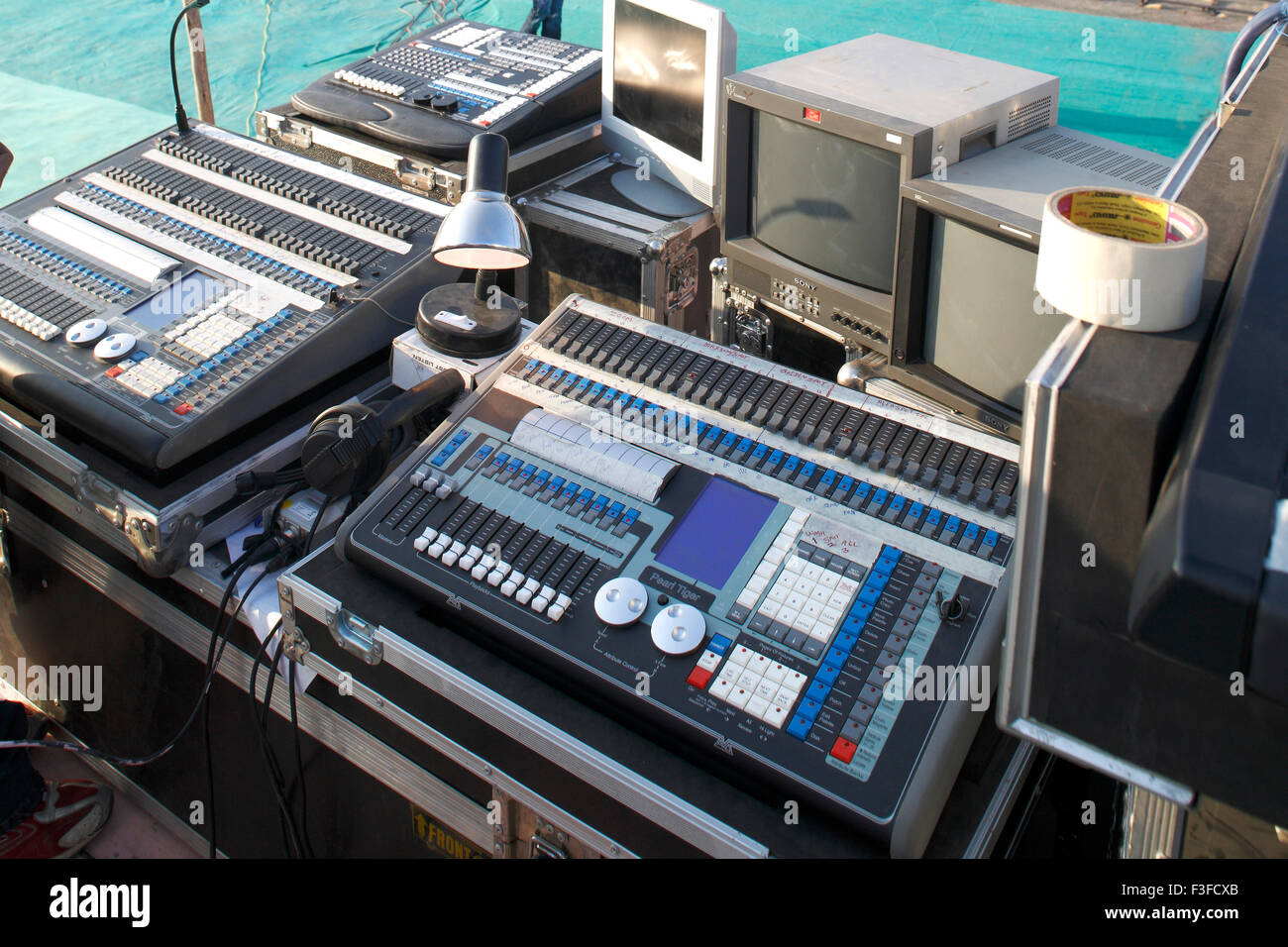 Entertainment music control panel Stock Photo - Alamy