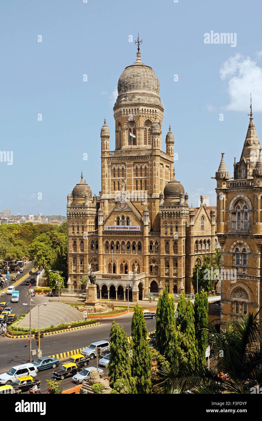 Heritage Mumbai municipality building ; Bombay now Mumbai ; Maharashtra ...