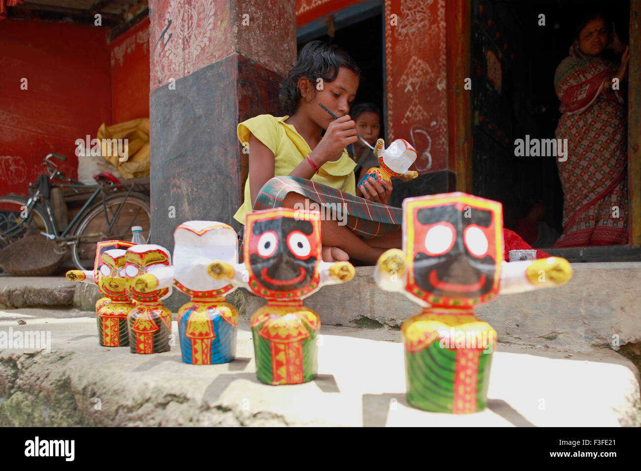 Raghurajpur a art & craft village near Puri ; Orissa ; India Stock ...