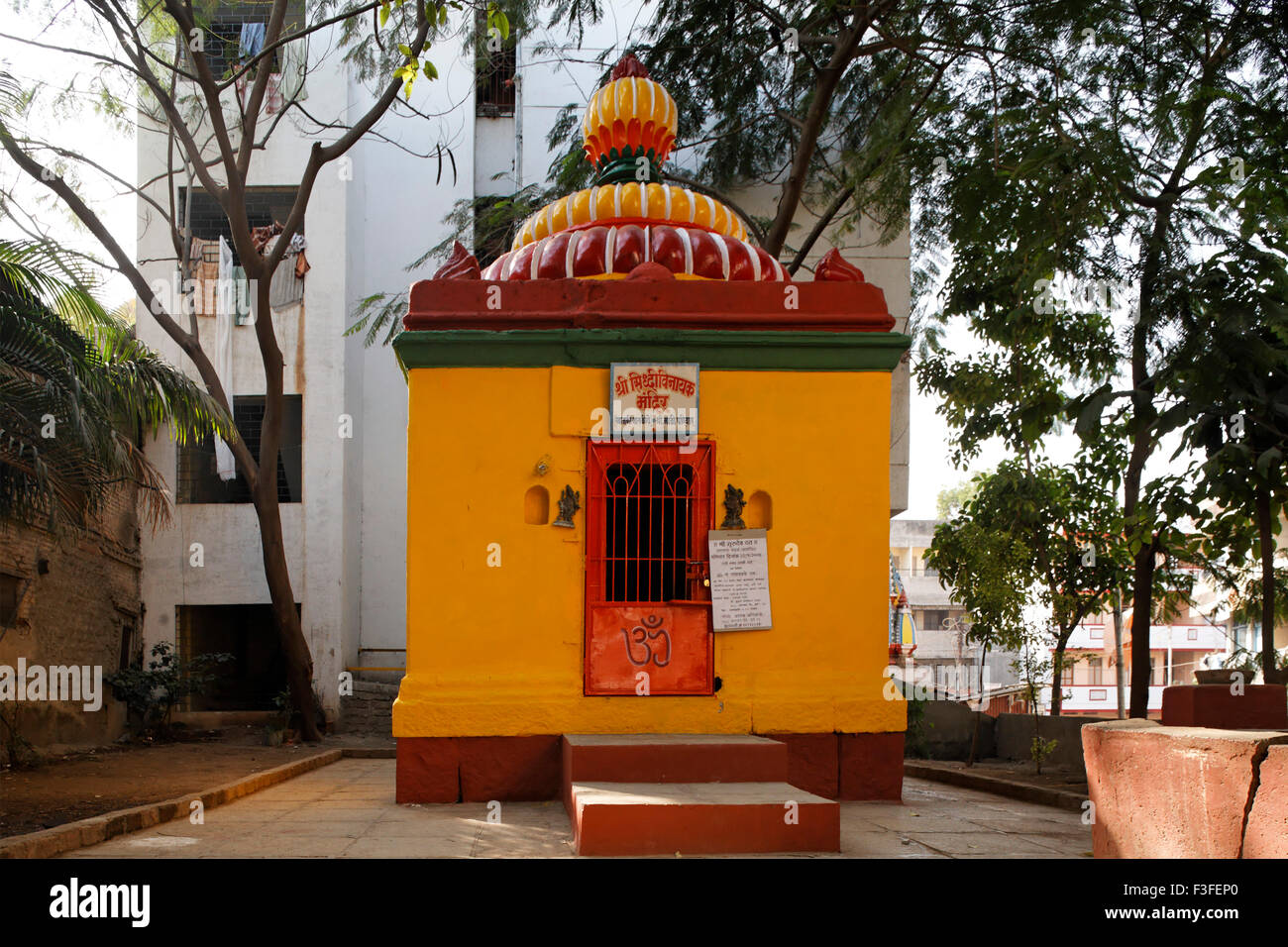Ganesh temple ; Poona ; Pune ; Maharashtra ; India ; Asia ; Asian ...