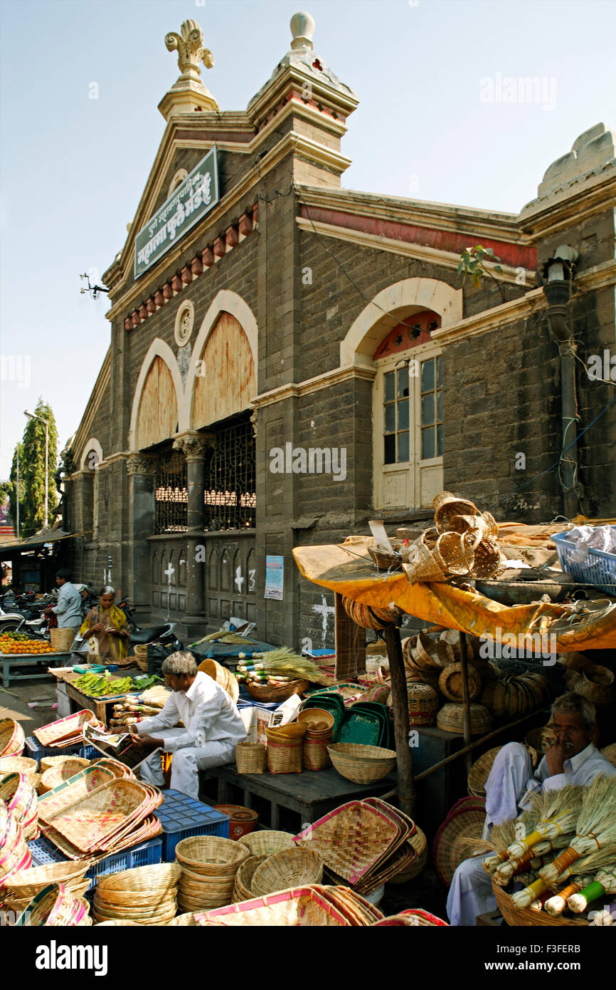 Mandai Jyotiba Phule Market in 1900 ; Pune ; Maharashtra ; India Stock ...