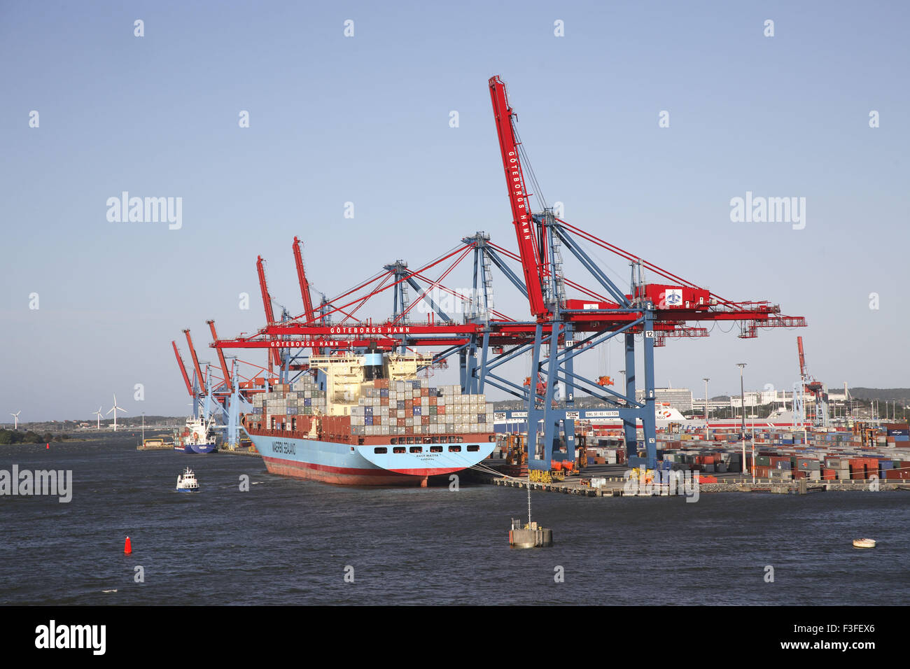 Loading And Unloading Container Ship