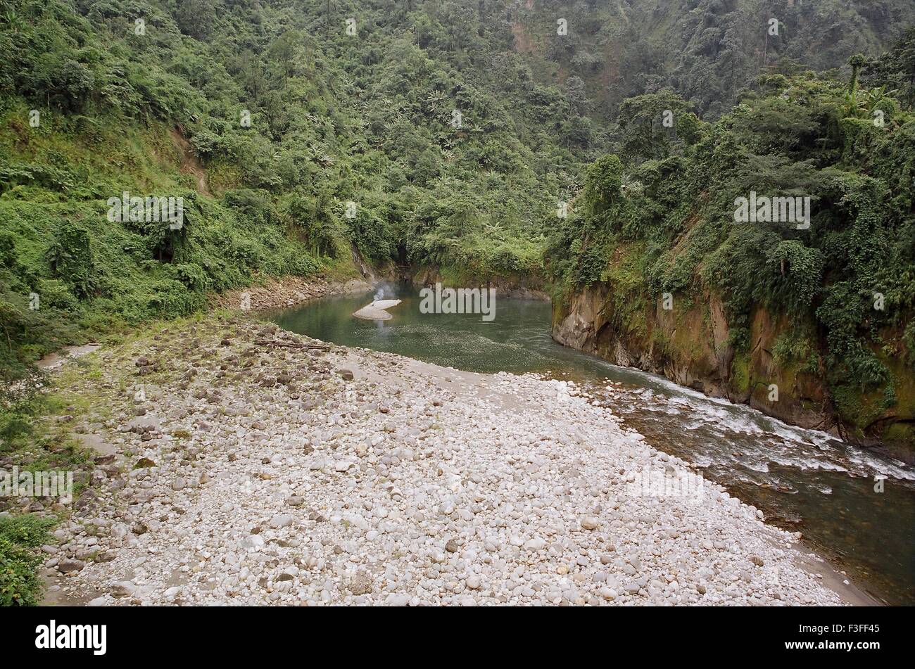 River ; Kullu valley ; Kulu ; Kullu ; Himachal Pradesh ; India ; Asia ...