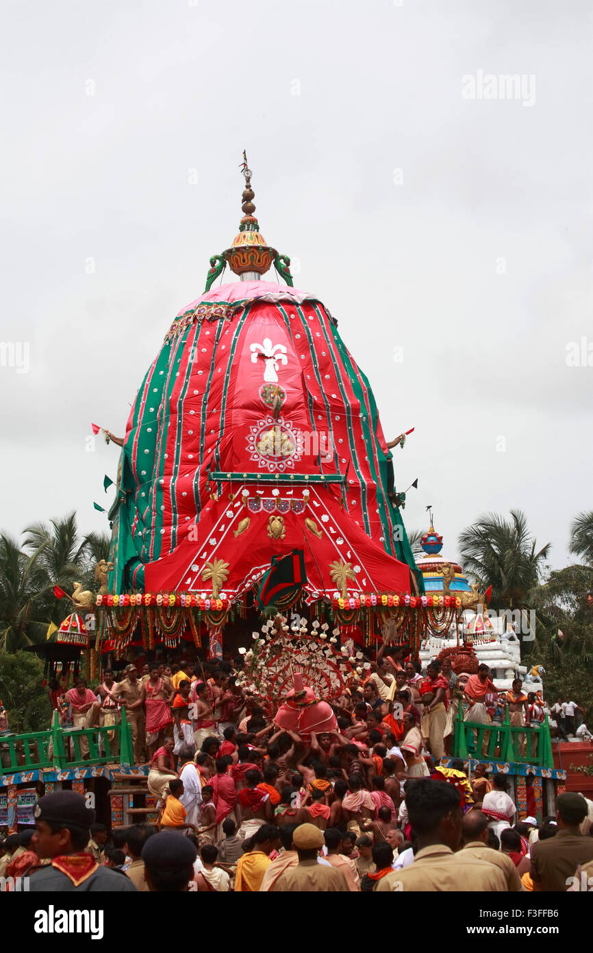 Rath yatra or Cart festival of Jagannath ; Puri ; Orissa ; India Stock ...