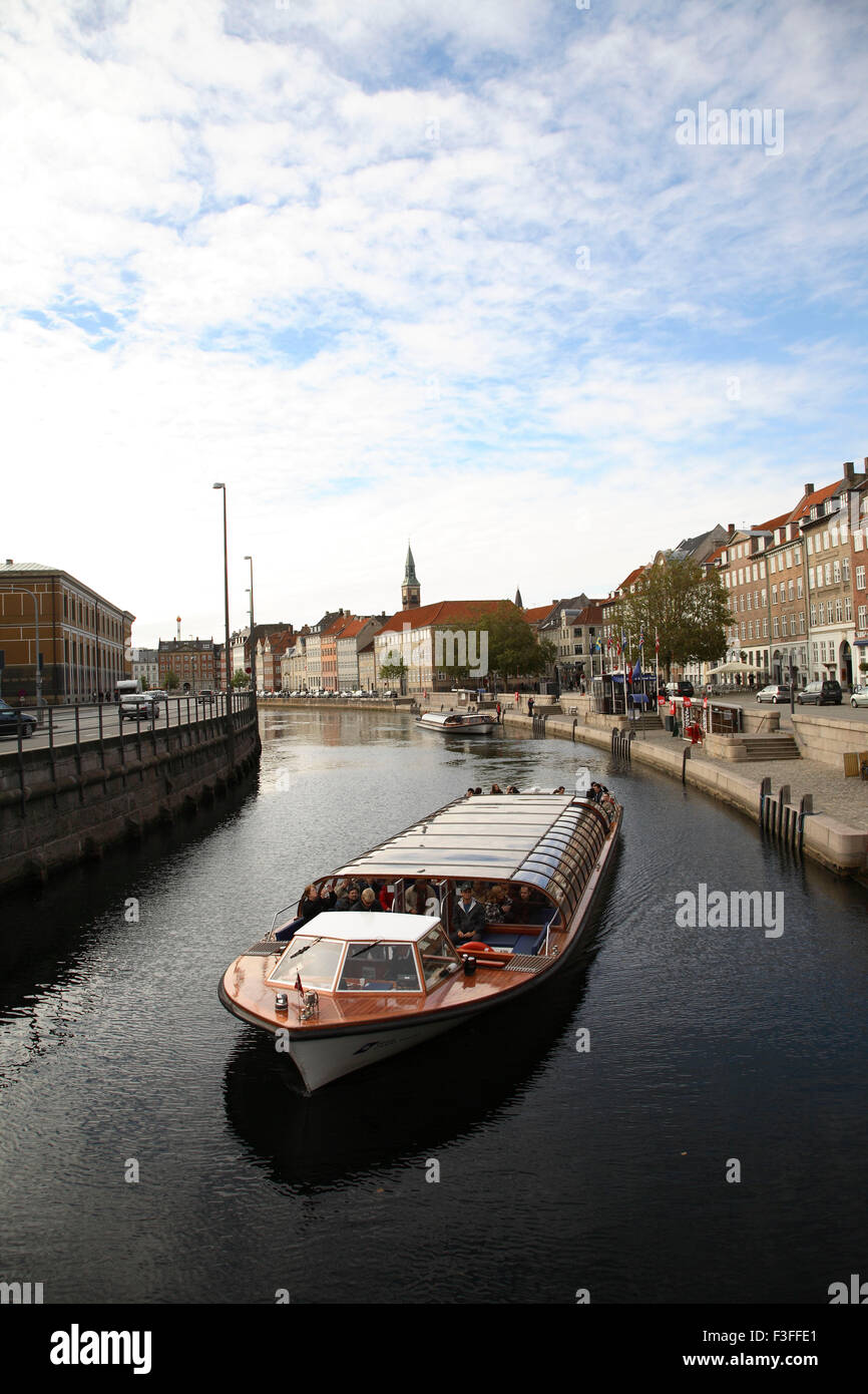 Water transport ; canal tours ; Copenhagen; Denmark Stock Photo - Alamy