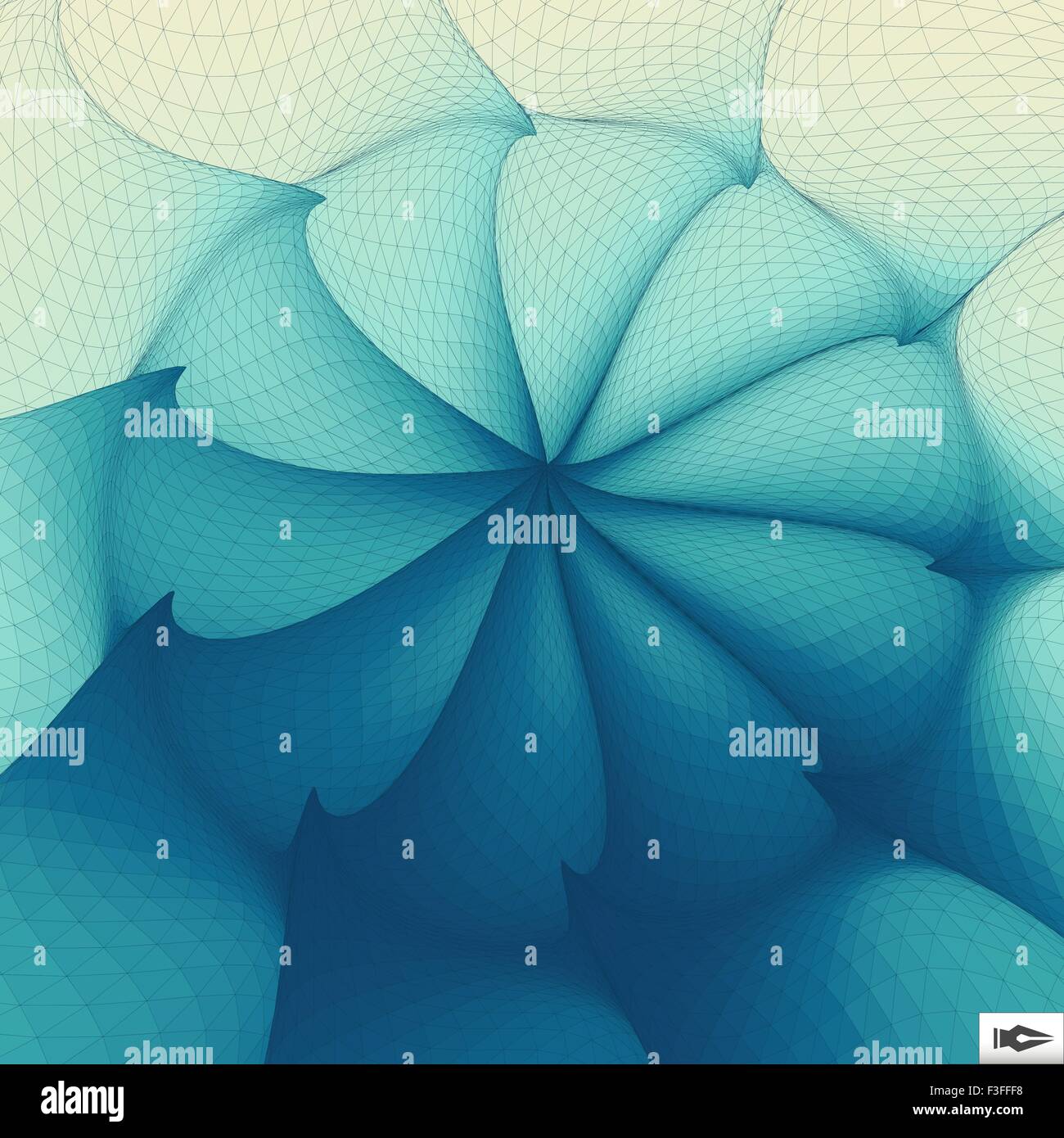 Torsion And Rotation Movement. Vector Art. Mosaic Vector Illustration ...