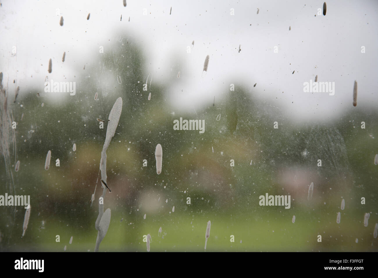 dirty window glass, India, Asia Stock Photo - Alamy