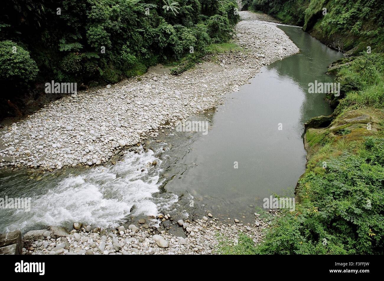River ; Kullu valley ; Kulu ; Kullu ; Himachal Pradesh ; India ; Asia ...