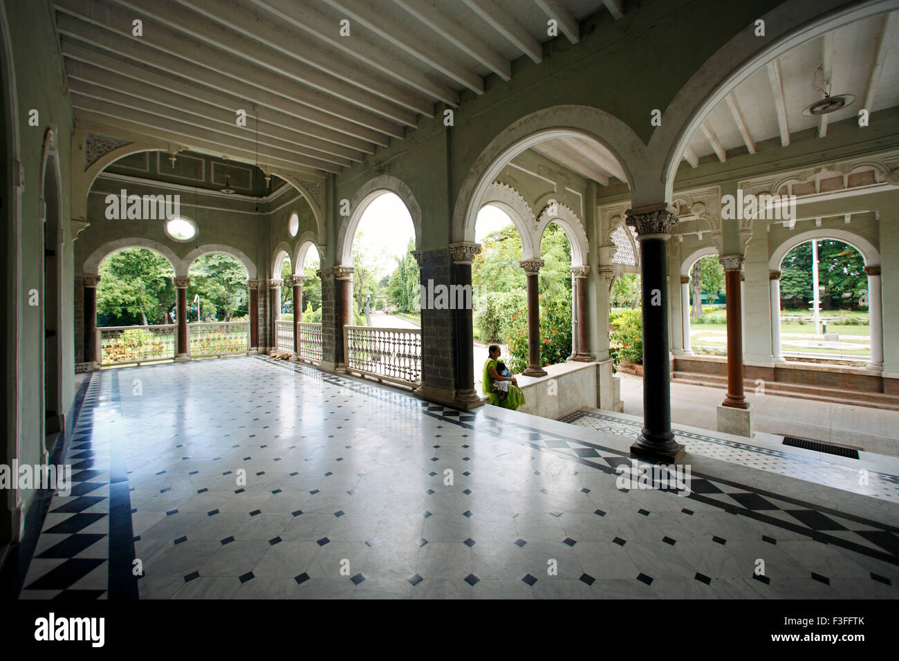 Heritage monument Aga Khan palace ; Pune ; Maharashtra ; India Stock ...