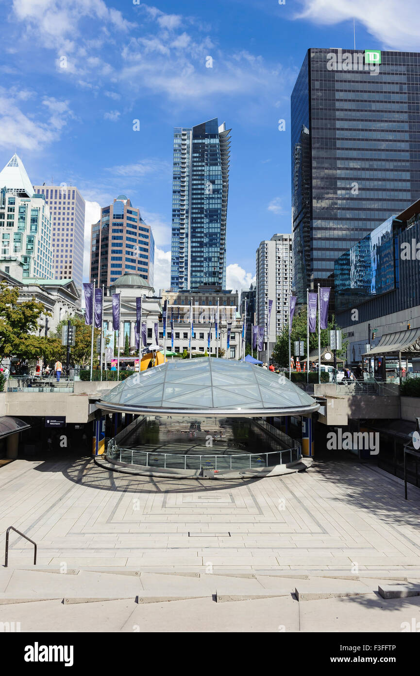 Robson Square Ice Rink Stock Photo - Alamy