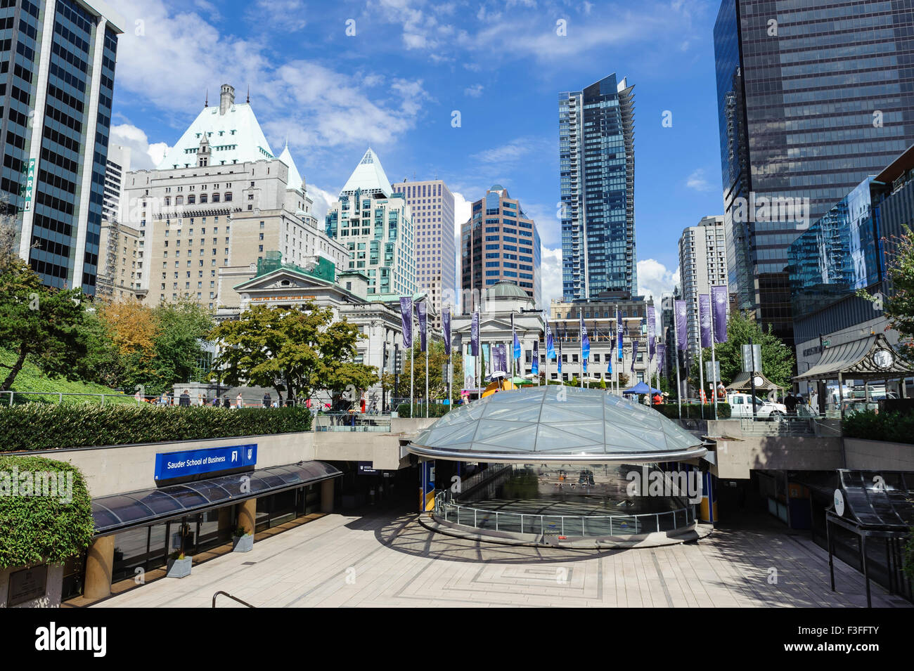 Robson Square Ice Rink Stock Photo - Alamy