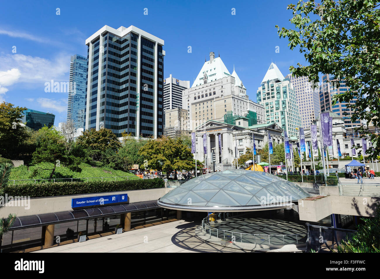 Robson Square Ice Rink Stock Photo - Alamy