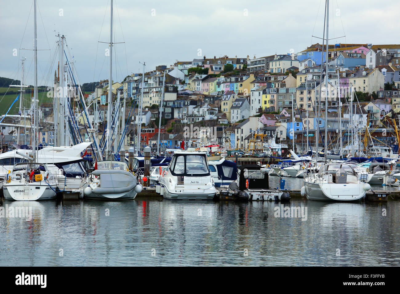Marina boats yachts brixham boats hi-res stock photography and images ...