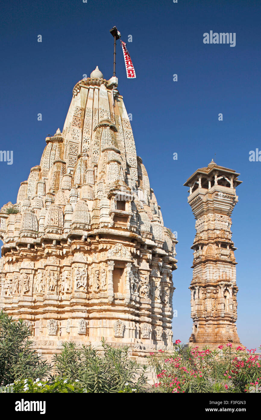 Heritage Kirti Stambh built in 1301 AD ; Chittorgarh ; Rajasthan ...