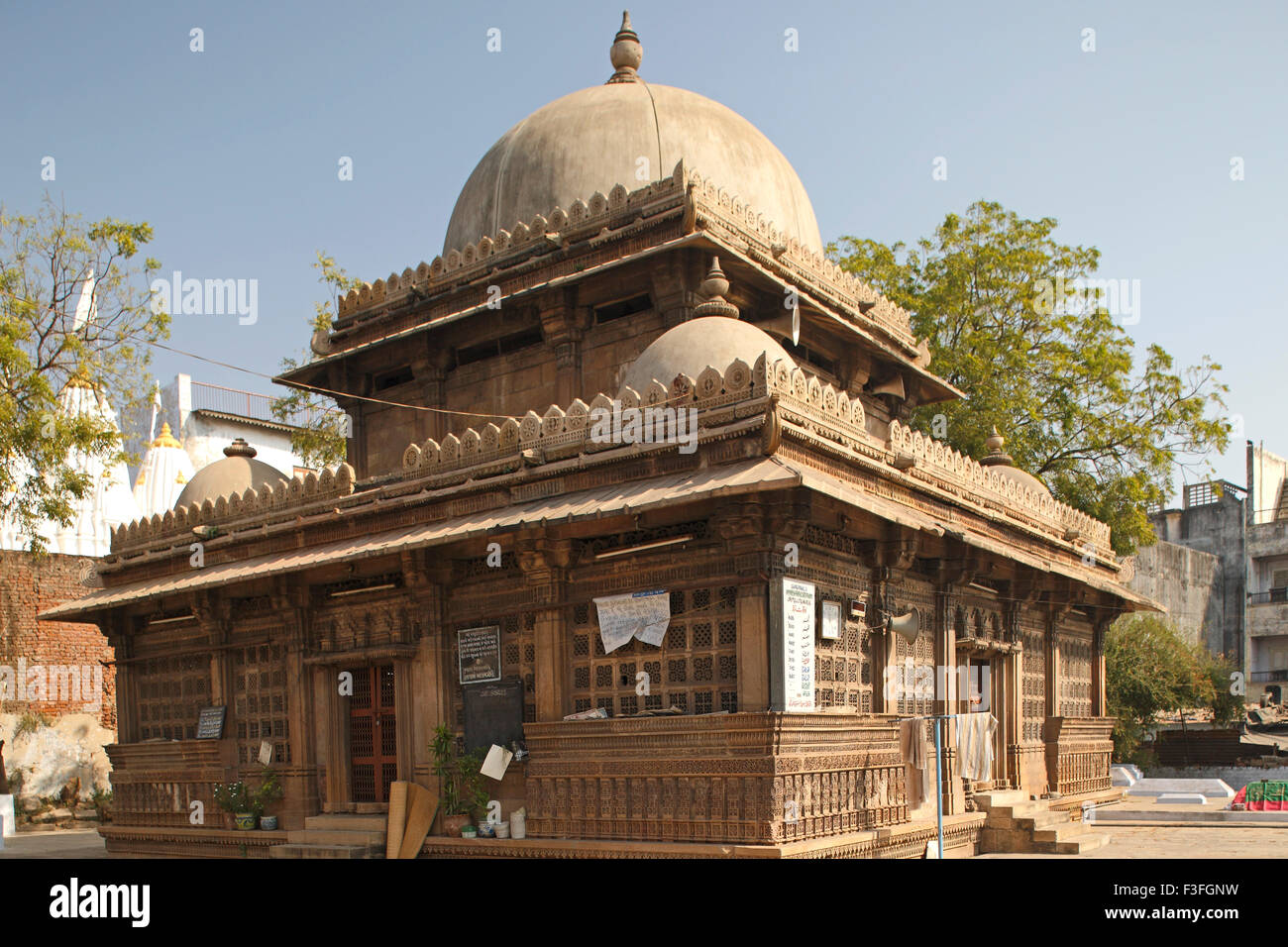 Heritage stone Rani Sipri's tomb ; Ahmedabad ; Gujarat ; India Stock ...