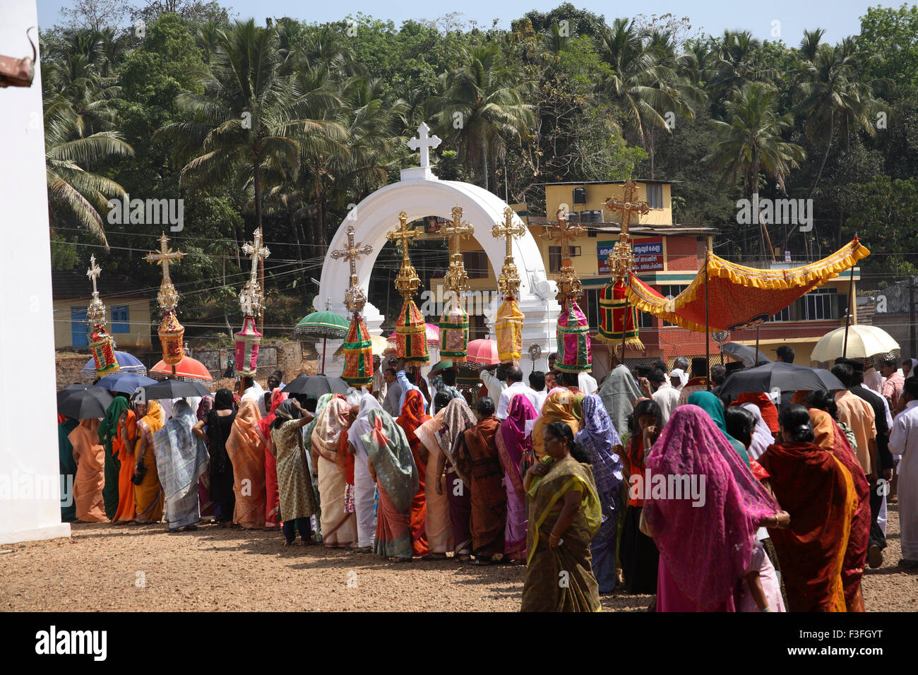 Religion Christian Syrian Christian Procession decorative Crosses ...