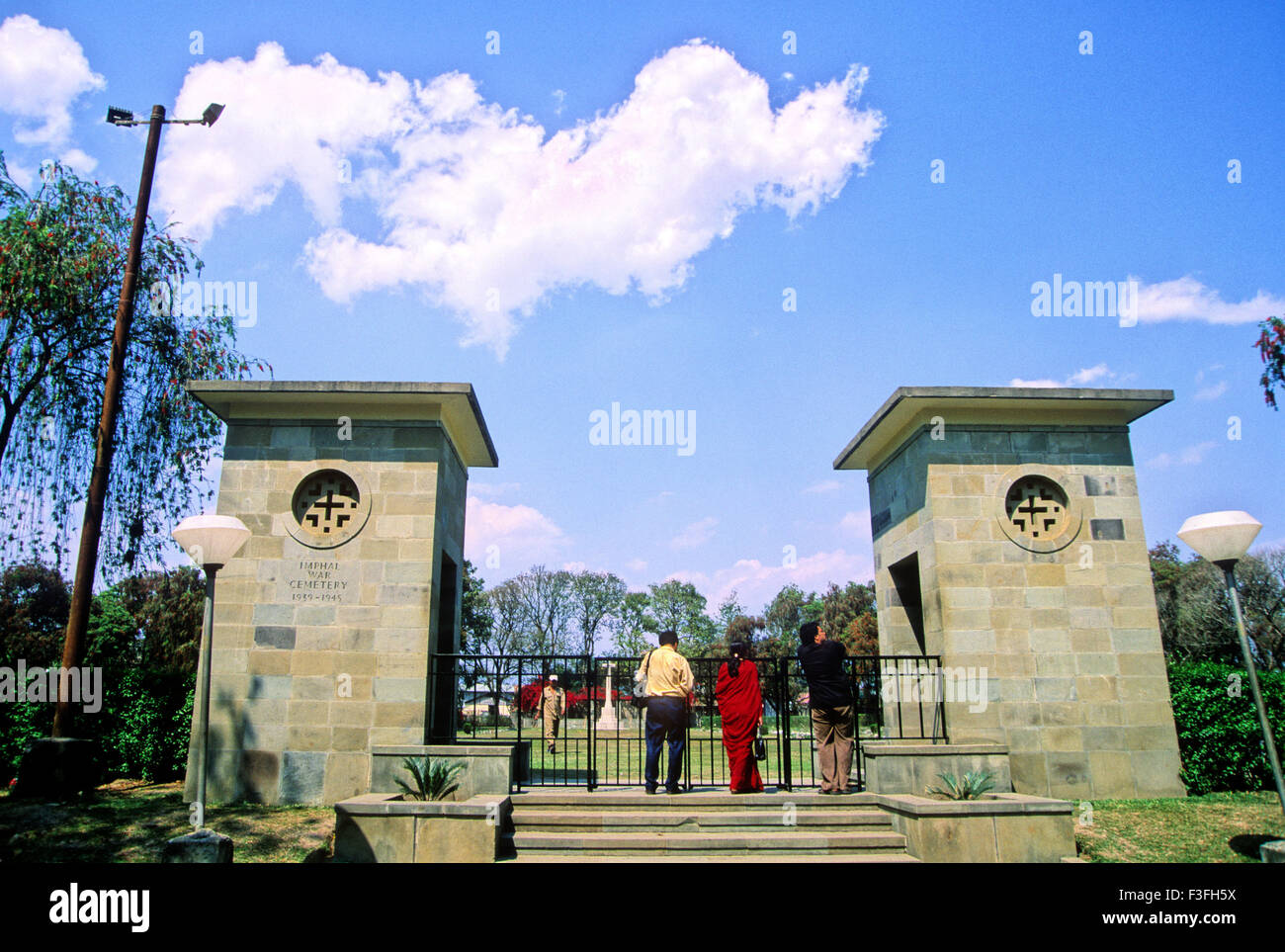 Imphal War Cemetery at Imphal ; Manipur ; North East India ; India ...
