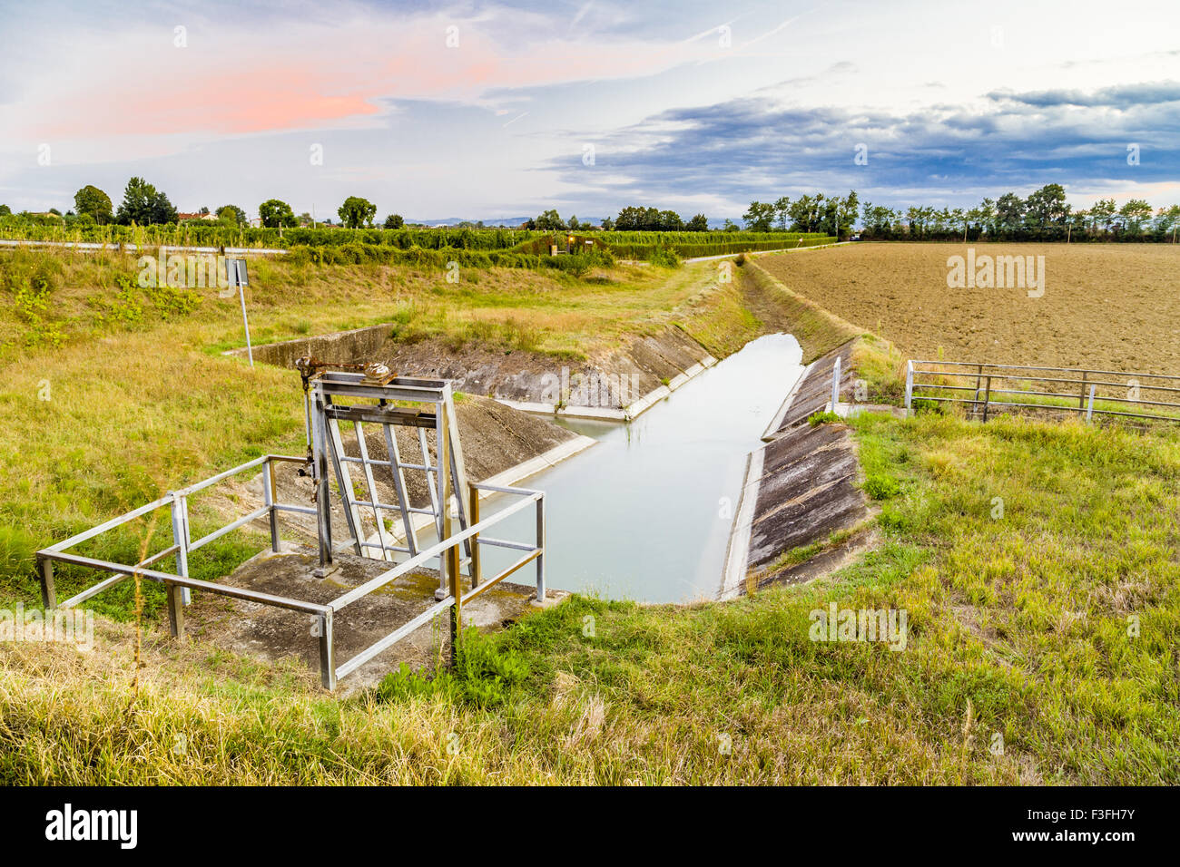 Gears and operating means to manage channel to divert river water for ...