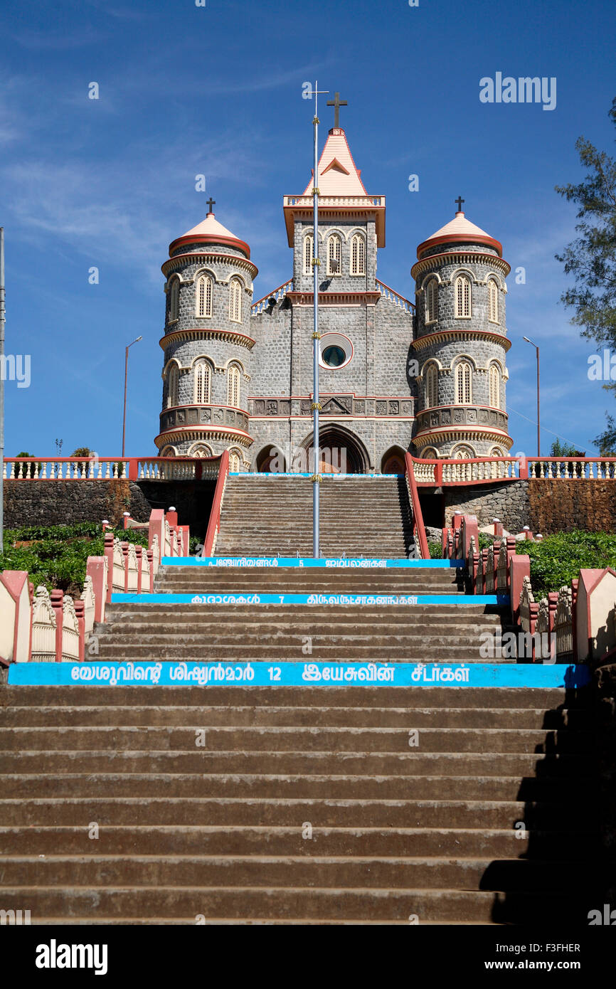 Marian pilgrim shrine ; Pattumala ; Kerala ; India Stock Photo - Alamy