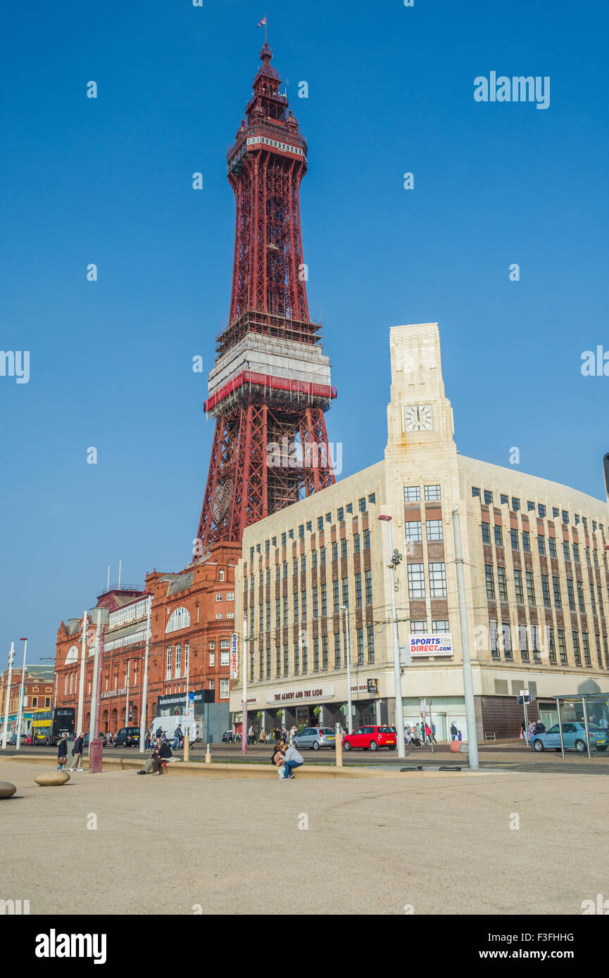 Blackpool night family hi-res stock photography and images - Alamy