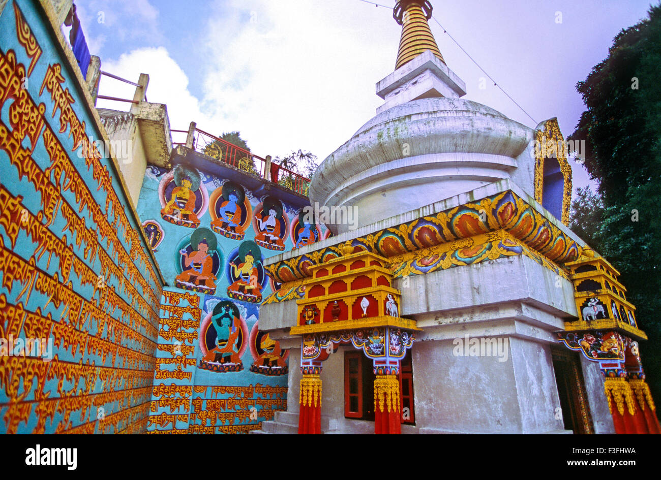 Buddhist temple ; Gangtok ; Sikkim ; India ; Asia Stock Photo - Alamy