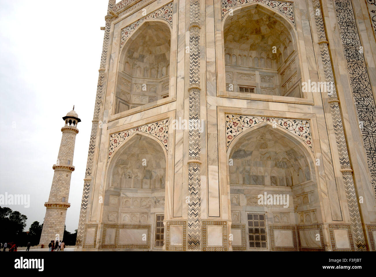 Floral decorations ; Taj mahal ; Agra ; Uttar Pradesh ; India Stock ...