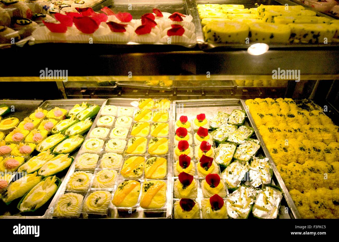 Various items of sweets ; Gupta Brothers Sweet shop ; Calcutta ; West ...