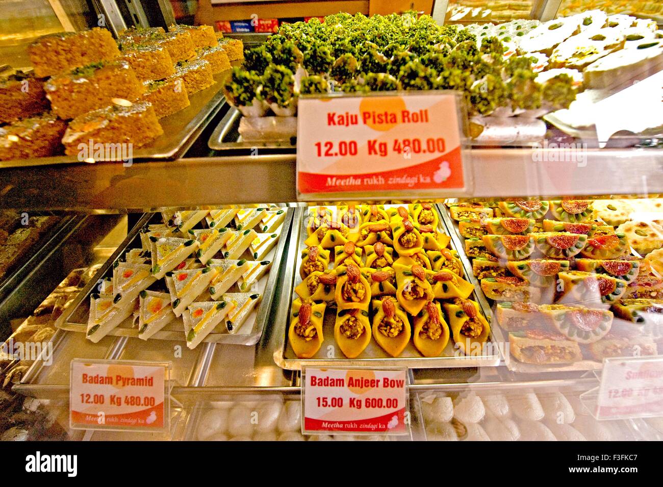 Various items of sweets ; Gupta Brothers Sweet shop ; Calcutta ; West ...