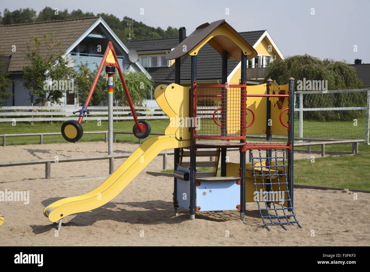 Children play area different types of playing thing ; Sweden Stock ...